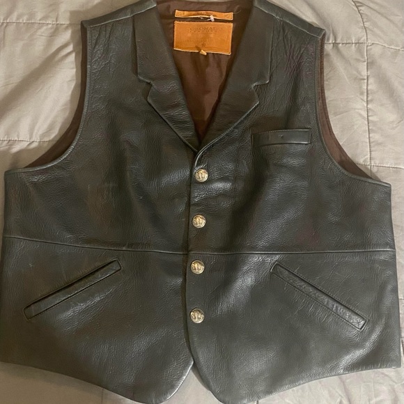 Coronado Leather | Jackets & Coats | Coronado Mens Leather Vest Conceal ...